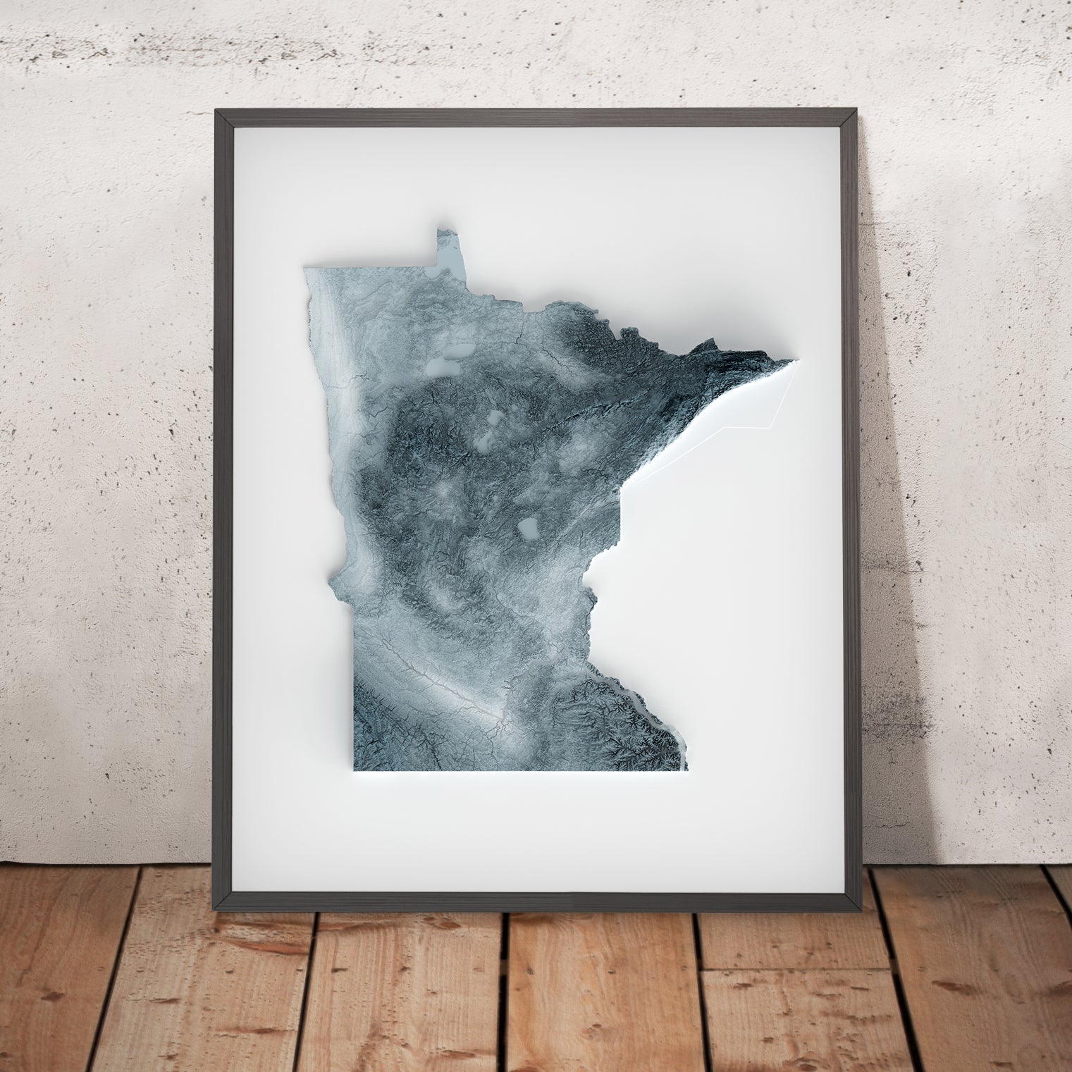 Minnesota Topographic 3D Relief Map – The Unique Maps Co.