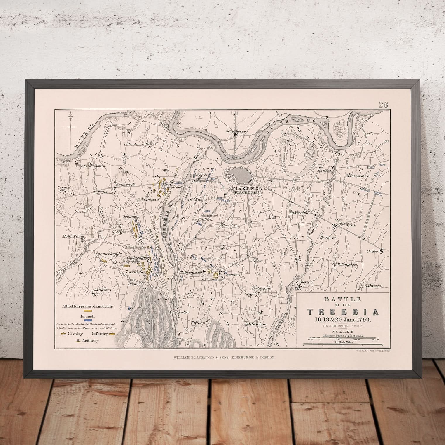 Battle of Trebbia by AK Johnston, 1799: French Revolutionary War – The ...