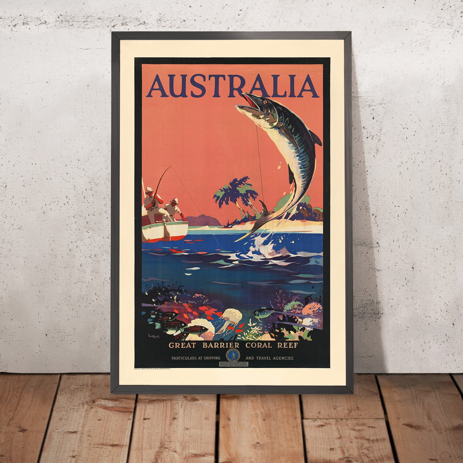 Great Barrier Reef Travel Poster: Great Barrier Coral Reef by James No ...