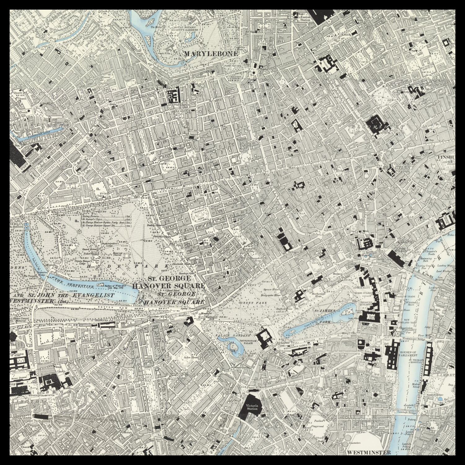 Personalised Old Map of Mayfair – The Unique Maps Co.