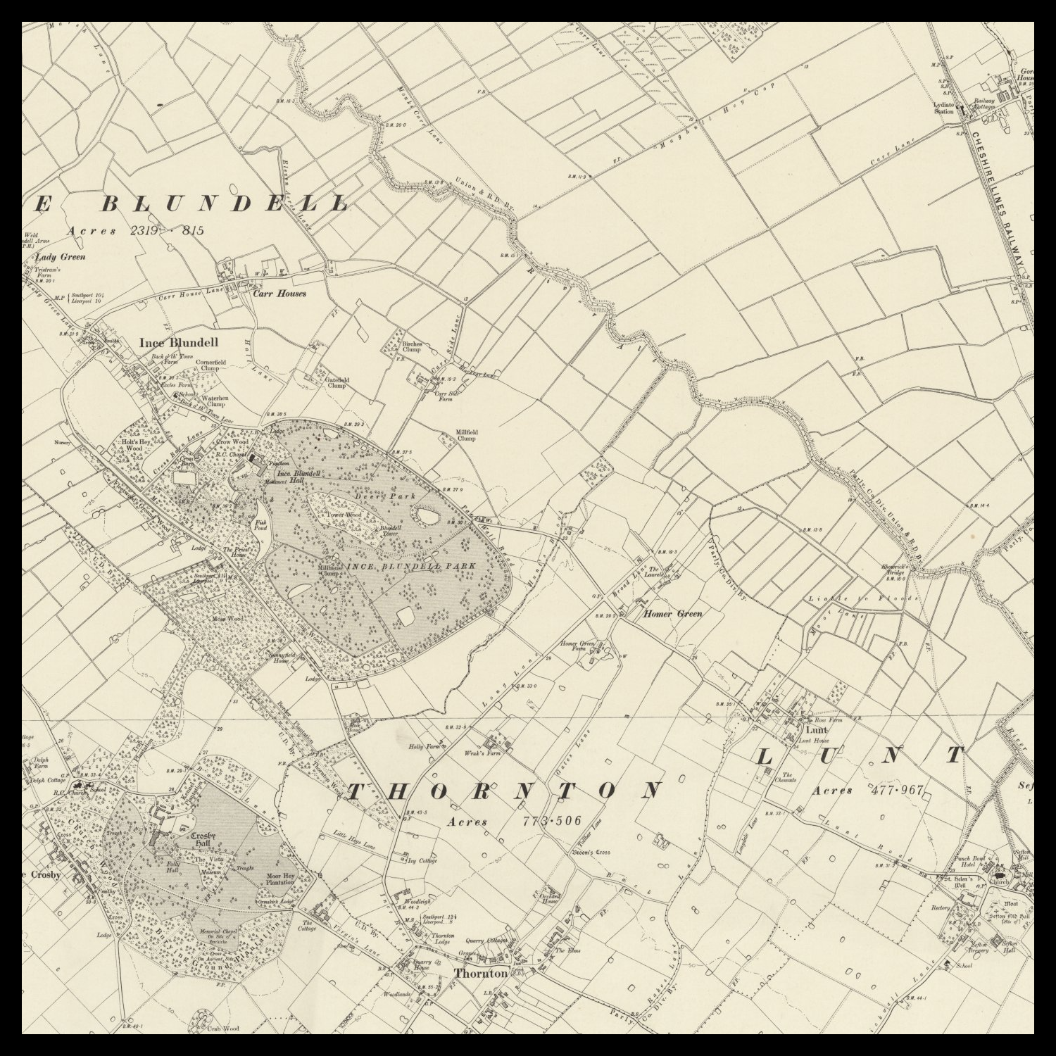Personalised Old Map of Bootle – The Unique Maps Co.